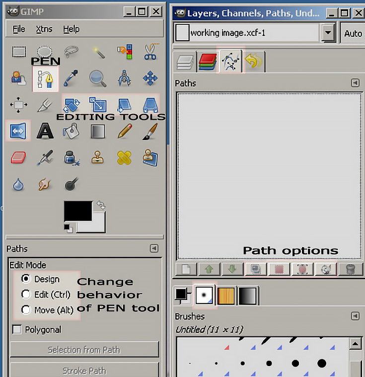 How To Draw Simple Shapes In GIMP Using The Pen Tool