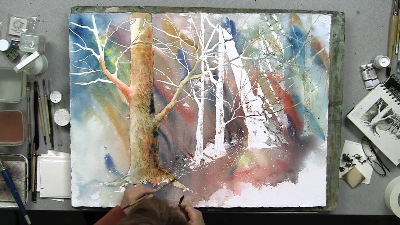 VIDEO: Adding Knife Texture to Watercolor Paintings - EmptyEasel.com